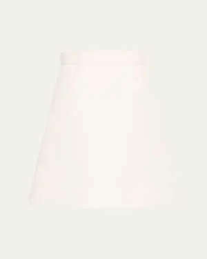 Marc Jacobs Marc Jacobs Runway Aline Silk-Blend Skirt - Chalk