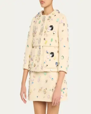 Marc Jacobs Swarovski Mini Wool Bell Skirt