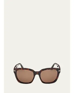 TOM FORD TOM FORD Haylay Rectangle Sunglasses Brown