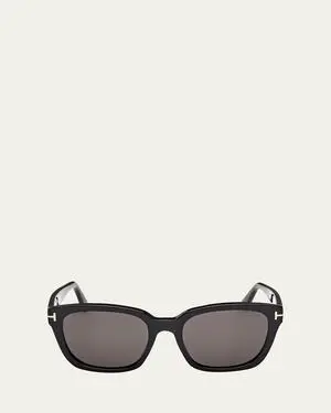 TOM FORD Haylay Rectangle Sunglasses - Sblksmk