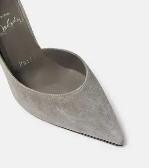 CHRISTIAN LOUBOUTIN Irizia 85 Suede Pumps