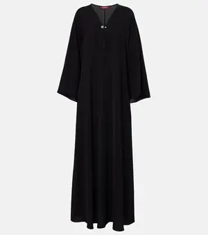 Max Mara Lillo Cady Maxi Dress - Black