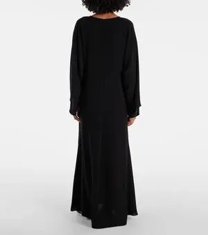 Max Mara Lillo Cady Maxi Dress - Black