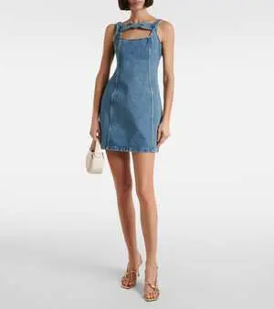 Nina Ricci Bow-detail Denim Minidress