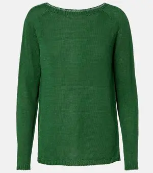 Max Mara Giolino Linen Sweater - Green