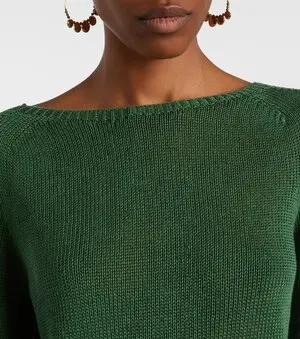 Max Mara Giolino Linen Sweater - Green
