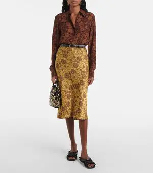 Dries Van Noten Ruffled Leather Sandals