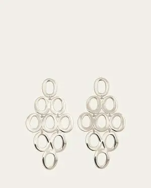 Ippolita Sterling Open Oval Cascade Earrings - Silver