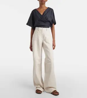 Brunello Cucinelli Wide-leg Jeans