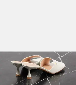GIANVITO ROSSI 55 Leather Mules