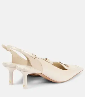 FERRAGAMO Dilli Patent Leather Slingback Pumps