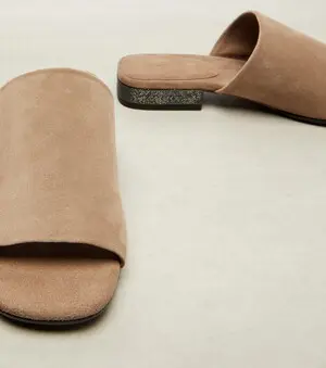 Brunello Cucinelli Suede Sandals