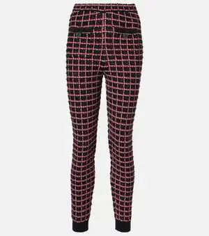 SELF-PORTRAIT Tweed High-rise Leggings