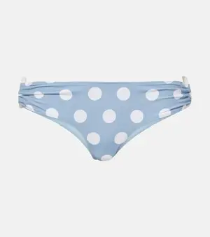 Marysia Coronada Polka-dot Bikini Bottoms - Blue