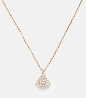 BVLGARI Diva's Dream 18kt Rose Necklace With Diamonds - Gold