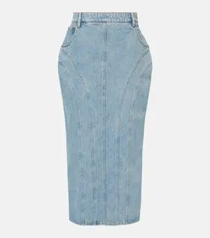 Nina Ricci Denim Midi Skirt