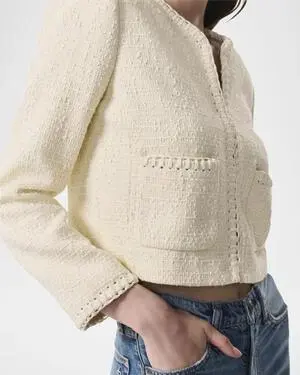 Rag & Bone Cheyenne Tweed Jacket - White
