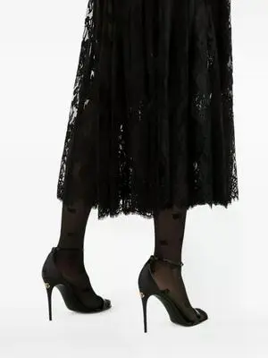 Dolce & Gabbana Silk Chiffon Voile Calf-length Skirt