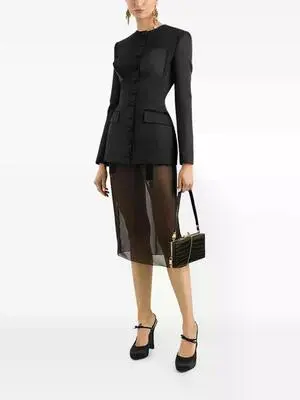 Dolce & Gabbana Silk Chiffon Voile Calf-length Skirt