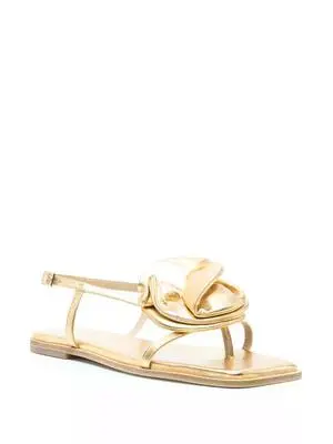 VIC MATIE Metallic Sandals - Gold