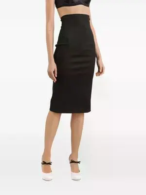 Dolce & Gabbana High-waist Midi Skirt - Black