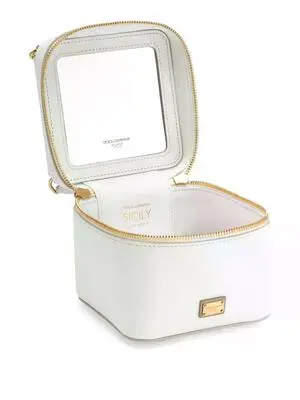 Dolce & Gabbana Sicily Cube Vanity Bag - White