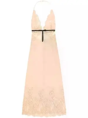 Dolce & Gabbana Lace-appliqué Nightdress - Neutrals