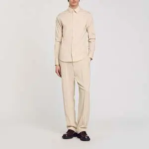 Sandro Plain Shirt Oats