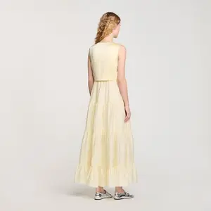 Sandro Linen Maxi Dress