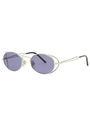 JEAN PAUL GAULTIER Oval-frame Sunglasses - Silver