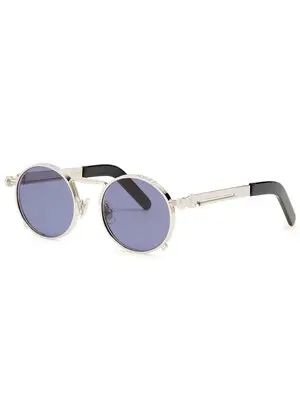 JEAN PAUL GAULTIER Round-frame Sunglasses - Silver