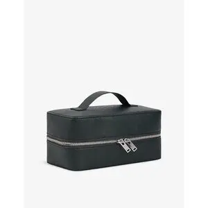 Sandro Logo-embossed Leather Washbag