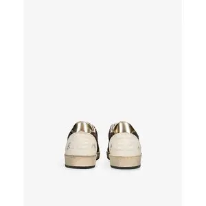 GOLDEN GOOSE Ball Star Glitter-embellished Low-top Trainers - White/comb
