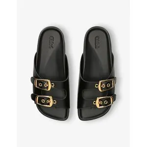 Chloé Polly Leather Slides
