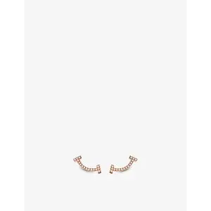 Tiffany & Co. T Smile Diamond Earrings - Rose Gold