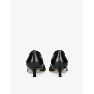 AeydĒ Clara Pointed-toe Leather Pumps - Black