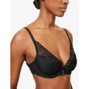 Chantelle Legend Underwire Plunge Stretch-wovent-shirt Bra