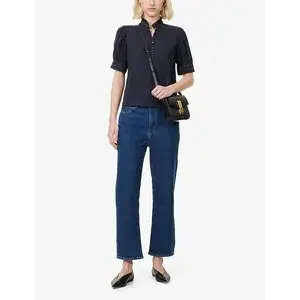 FRAME The Ruler Crop Straight-leg Jeans
