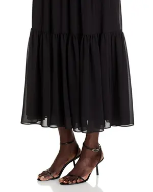Michael Kors Smocked Tank Maxi Dress - Black
