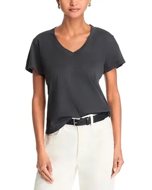 PERFECTWHITETEE Hendrix V-neck Tee - Black