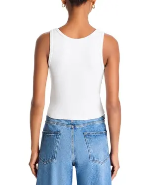 PERFECTWHITETEE Blondie Rib Knit Tank Top - White