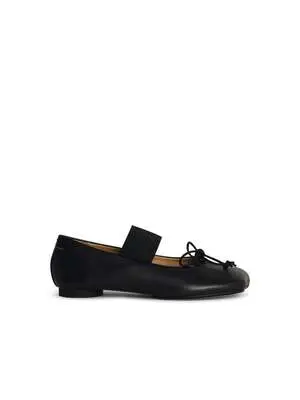 MAISON MARGIELA Leather Ballet Flats - Black