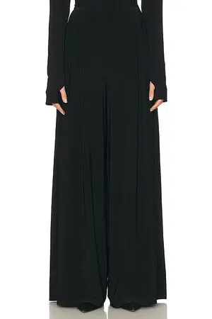 Norma Kamali Pleated Pant - Black