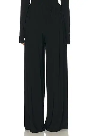 Norma Kamali Pleated Pant - Black