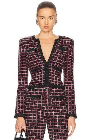 SELF-PORTRAIT Check Cardigan