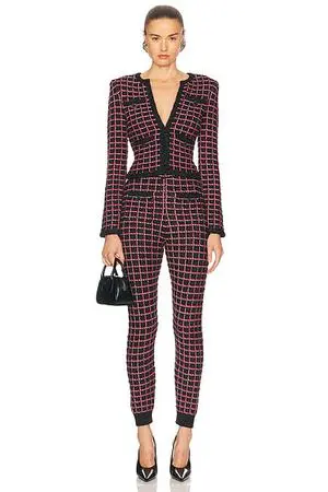 SELF-PORTRAIT Check Cardigan