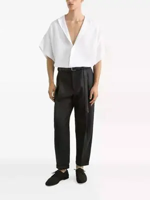 Dolce & Gabbana Folded-edge Trousers - Black