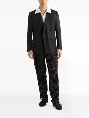 Dolce & Gabbana Striped Tailored Trousers - Black