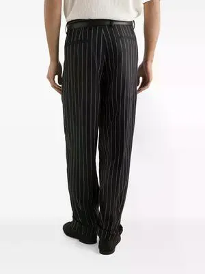 Dolce & Gabbana Striped Tailored Trousers - Black