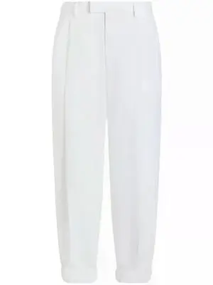Dolce & Gabbana Folded-edge Trousers - White